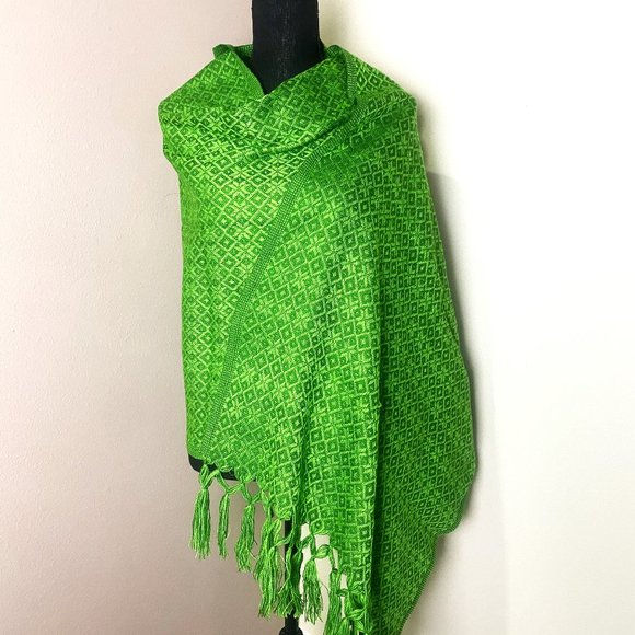 Vicenta's Artisan Boutique | Accessories | Mexican Rebozoshawl Green ...